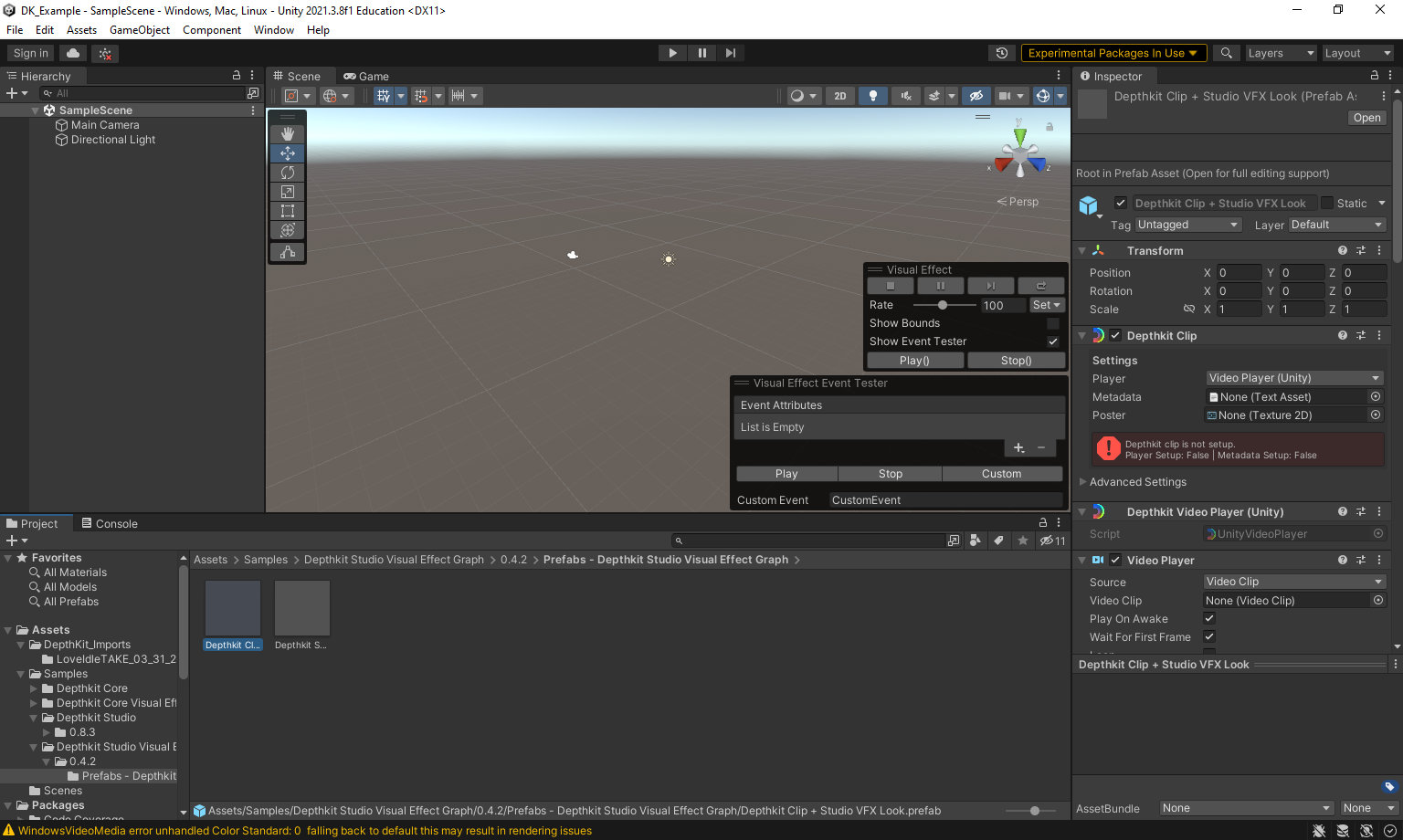 Depthkit + VFX and Unity – Emerson College Technology & Media