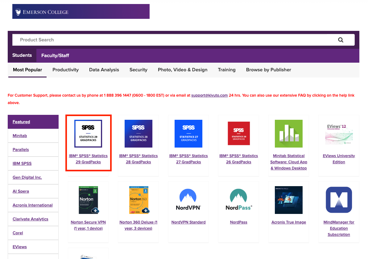 SPSS Download and Installation (Students & Faculty) – Emerson College ...
