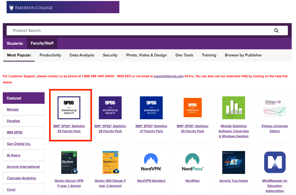SPSS Download and Installation (Students & Faculty) – Emerson College ...